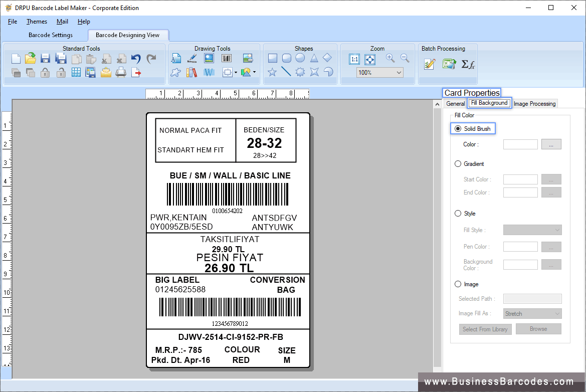 Watch Barcodes Corporate Edition Screenshots - BusinessBarcodes