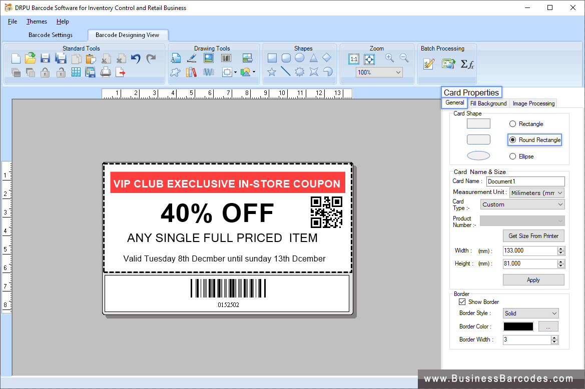Screenshots of inventory control and retail business barcodes tool ...