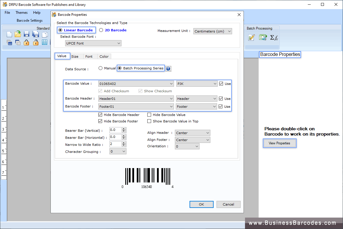 Screenshots of publishers and library barcodes - BusinessBarcodes